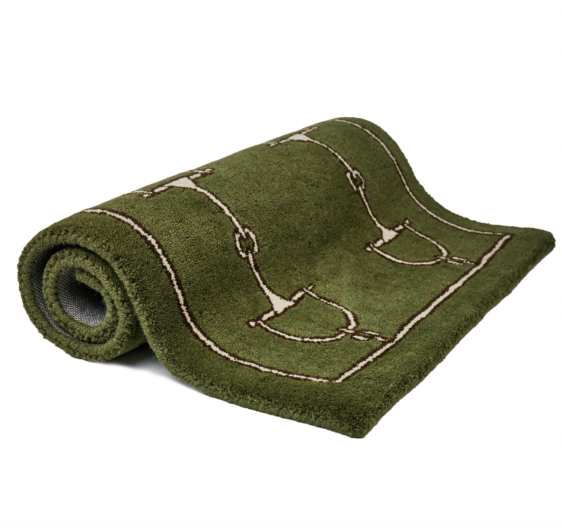 RUG 100% wool Moss green – Adamsbro International